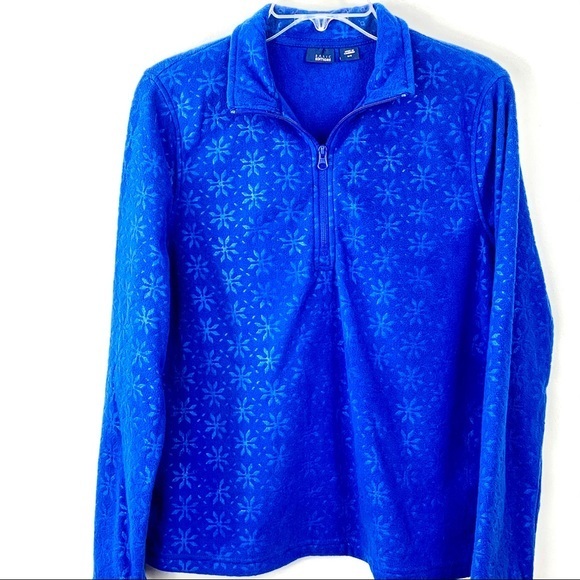 Basic Editions | Tops | Basic Additions Blue Fleece Jacket | Poshmark